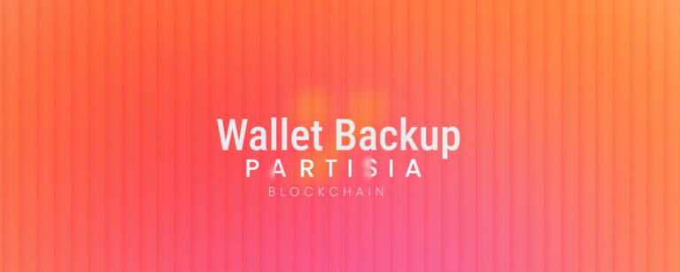 How to Backup Your Wallet the Right Way - Partisia Blockchain